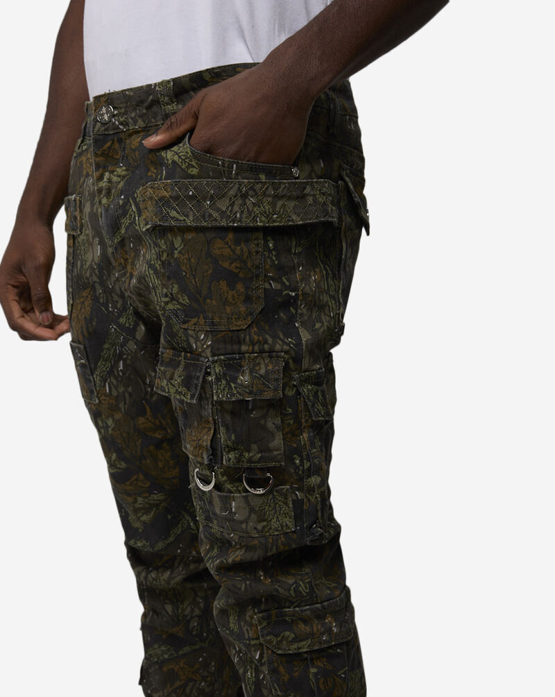 Shop GUAPI Tactical Stacked Denim Pants CAMO-TACTICAL-STACKED-DENIM ...