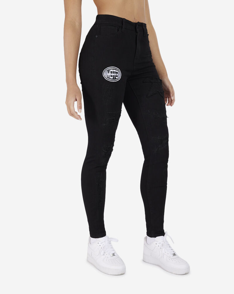 Shop Smoke Rise Racing Skinny Jeans AP23510SN-DEE black | SNIPES USA