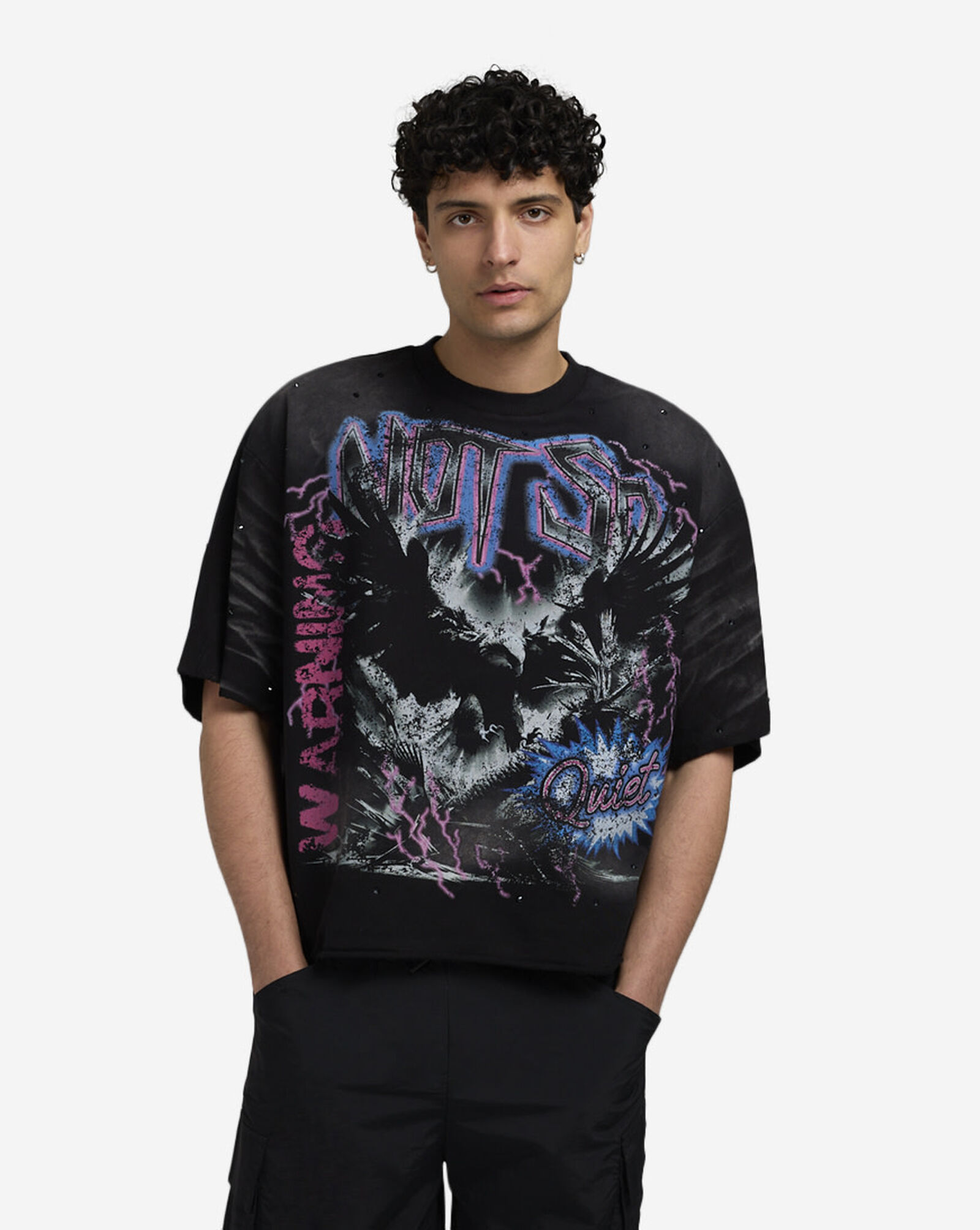 Shop First Row Defense Crop Tee FRM1001-BLK black | SNIPES USA