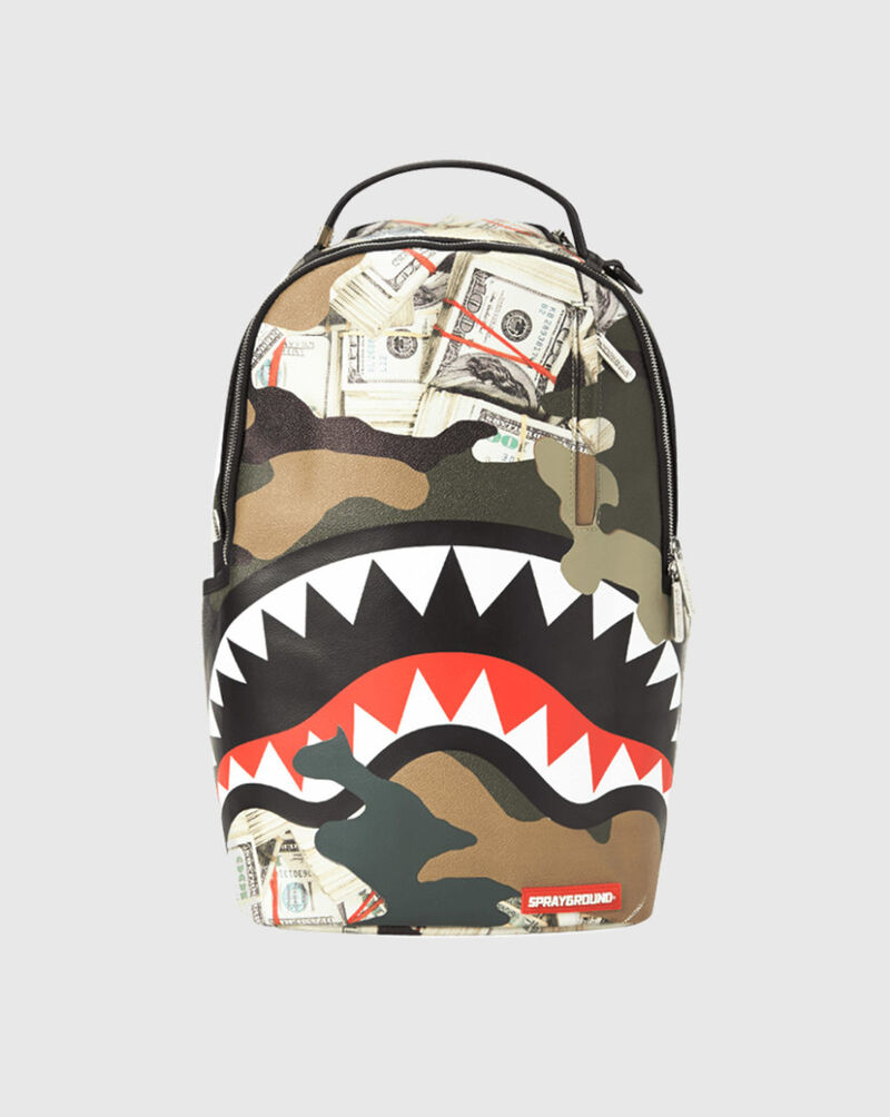 Shop Sprayground Camo Money Shark Backpack 910B2202NSZ camo | SNIPES USA