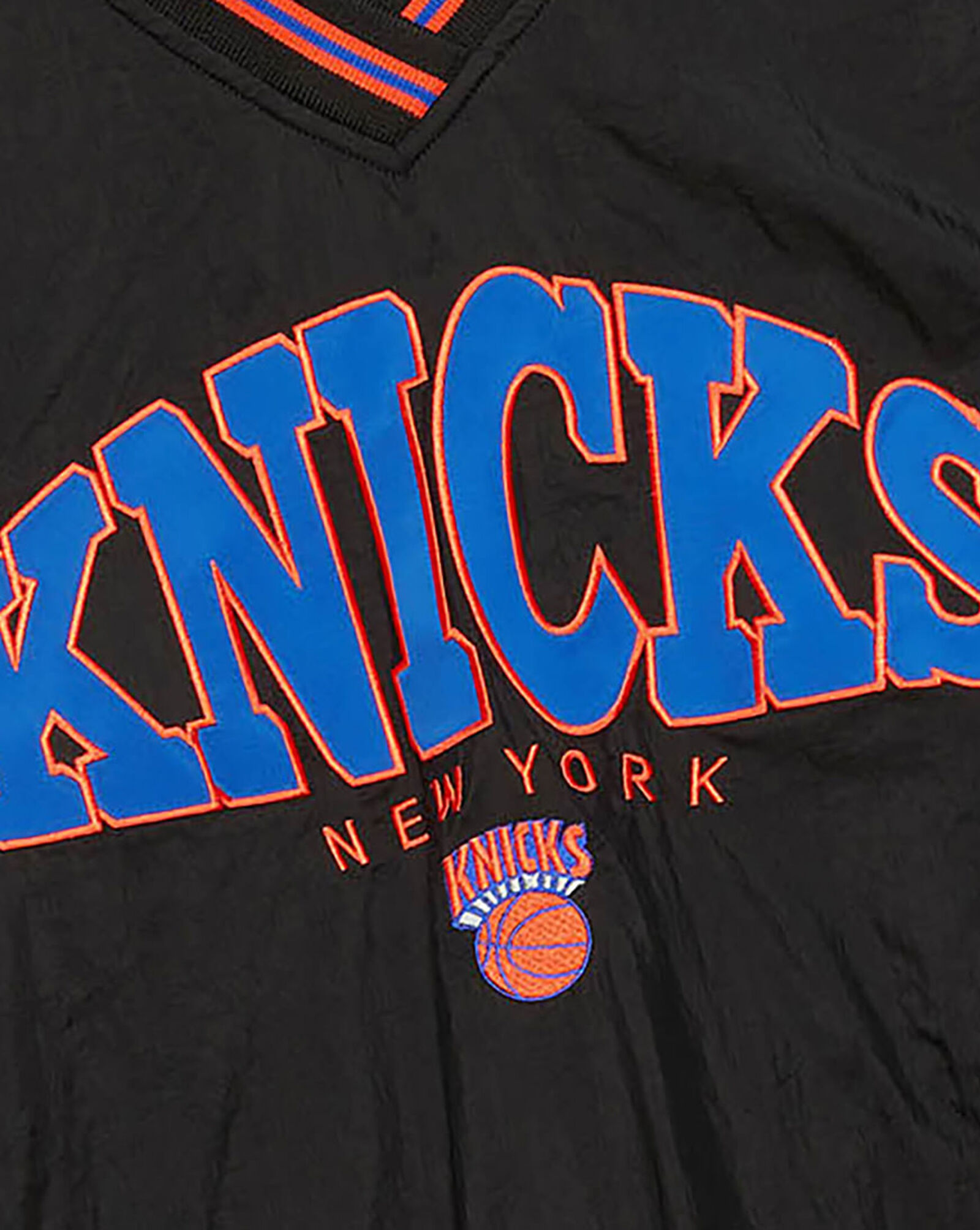 Shop Mitchell Ness Melody Ehsani Shooting Shirt New York Knicks OJPO6356-NYKYYPPPBLCK black ...