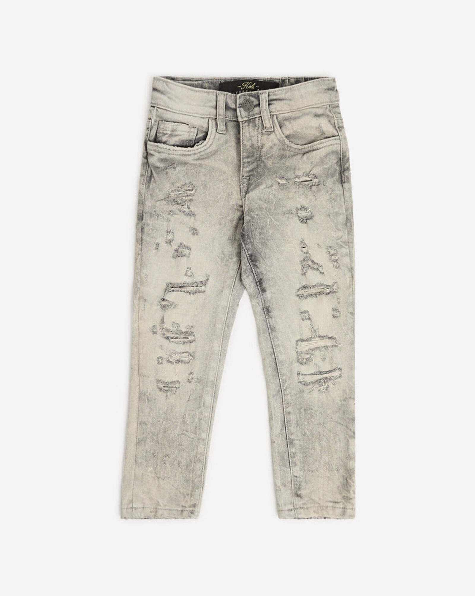 Shop Jordan Craig Kids' Distressed Slim Fit Jeans (2-7) JS2208K-BNWHT ...