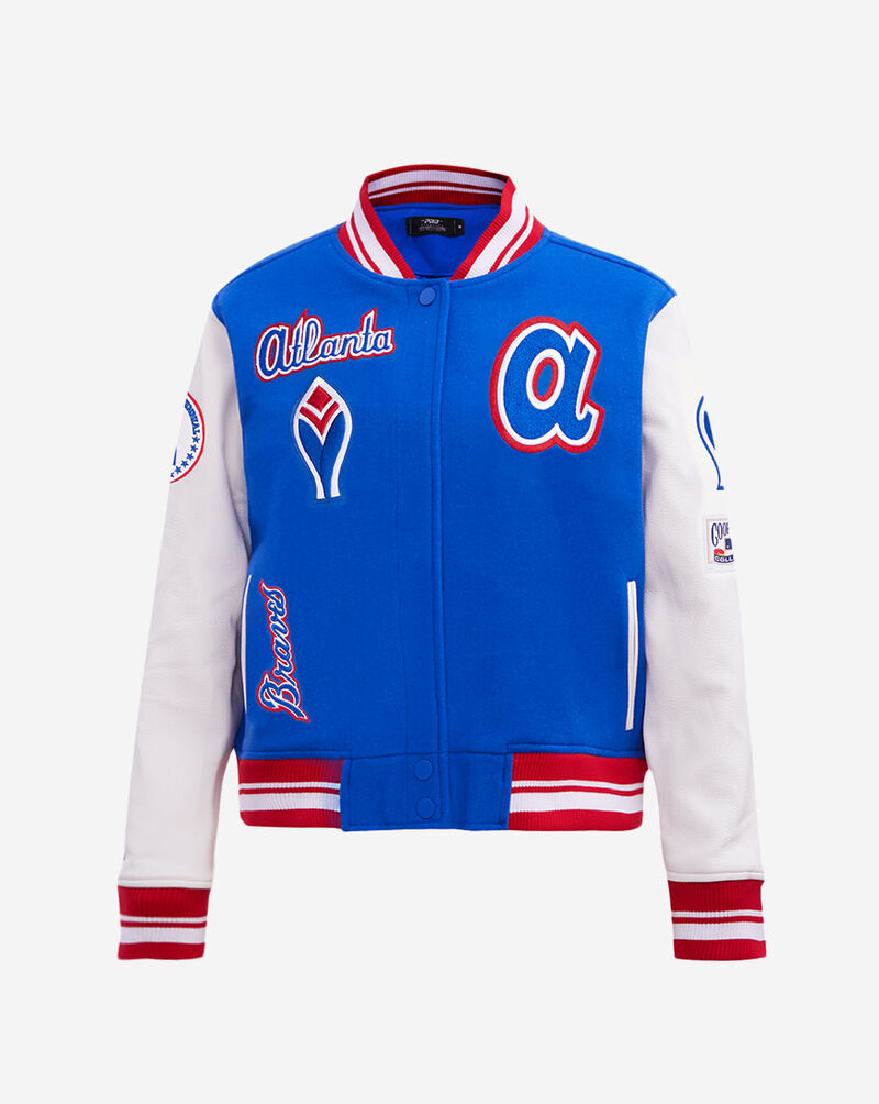 Shop PRO STANDARD Atlanta Brave Retro Classic Rib Wool Varsity Jacket ...