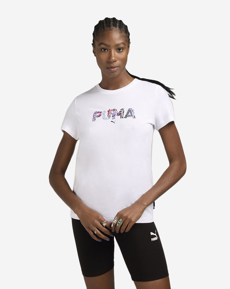 Shop PUMA Graphics Shape of Flora Tee 62540902 white | SNIPES USA