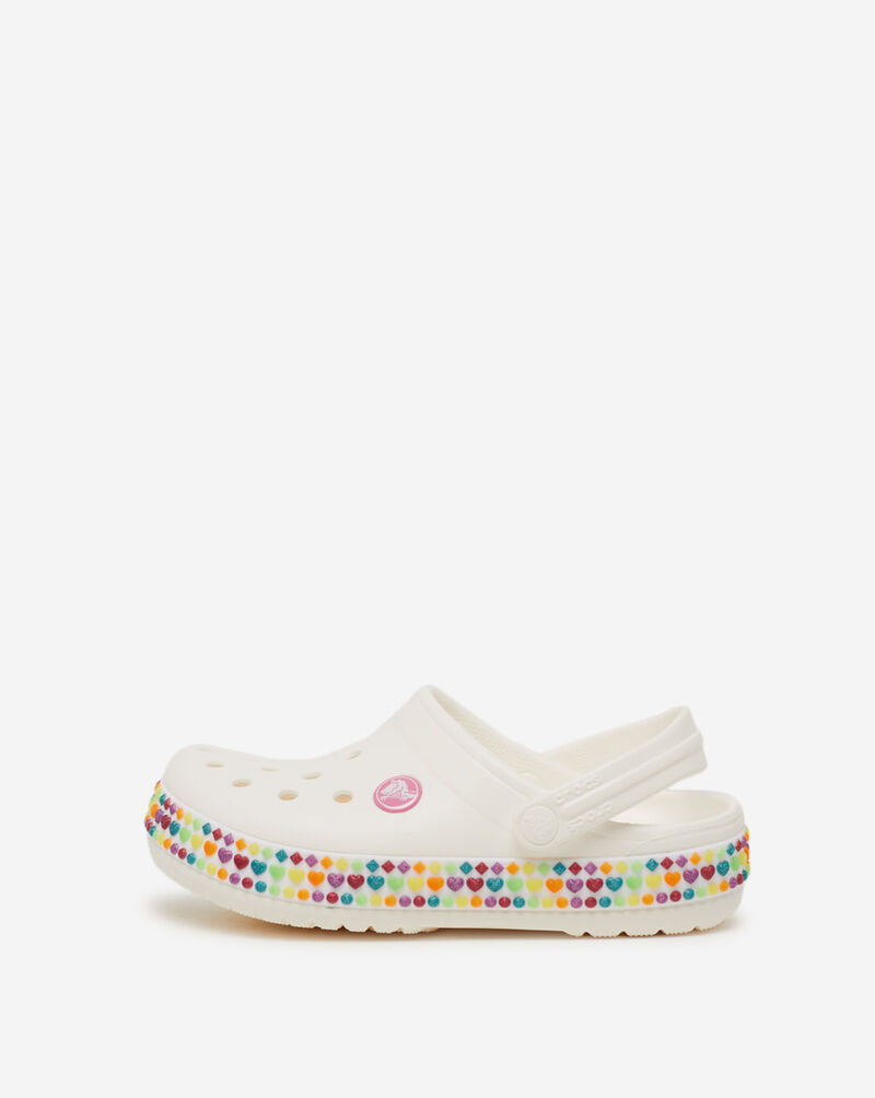 Shop Crocs Pre-School Crocband Gem Band Clog 207605-100 white | SNIPES USA