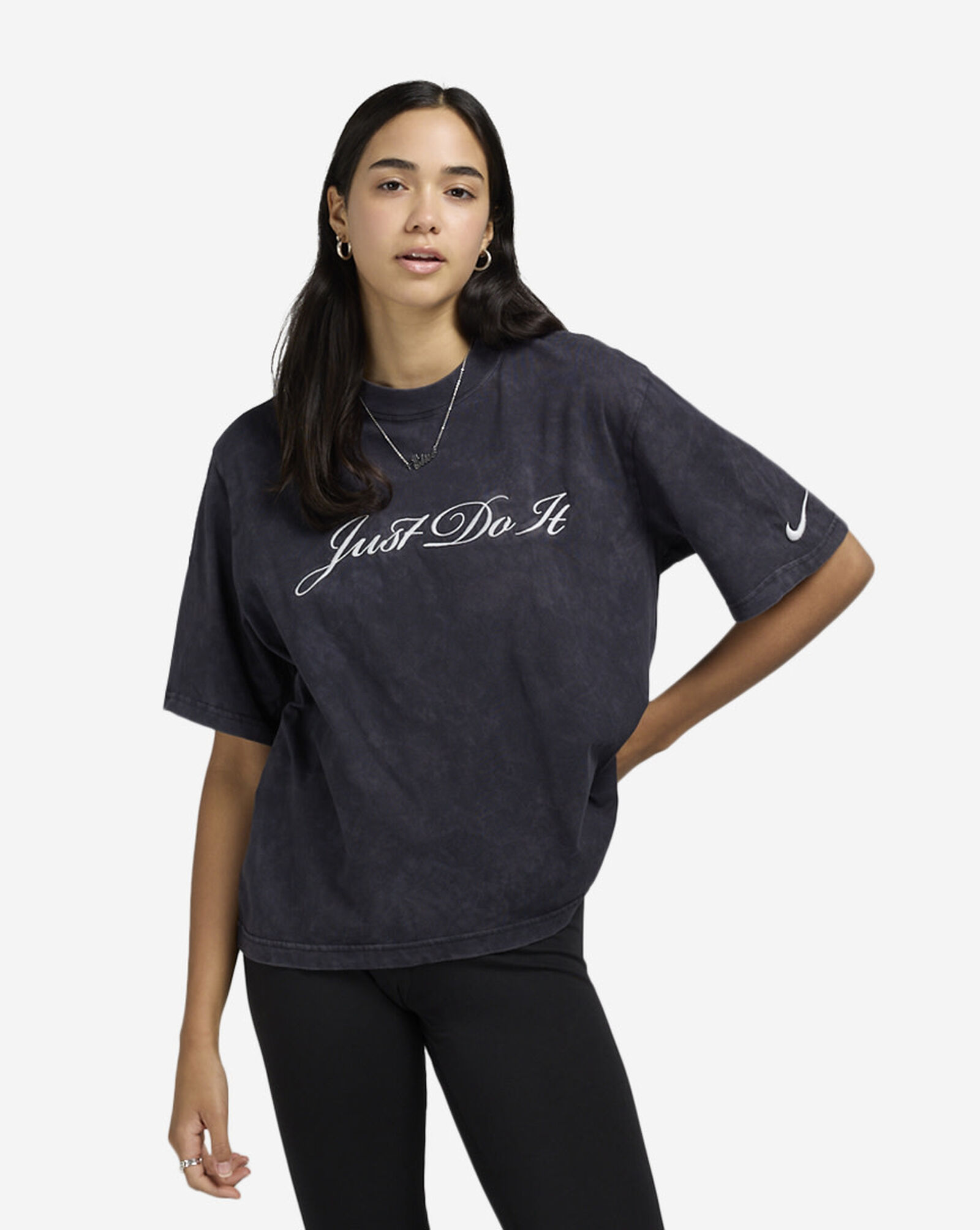 Shop Nike NSW Boxy Wash Tee FZ4889-010 black | SNIPES USA