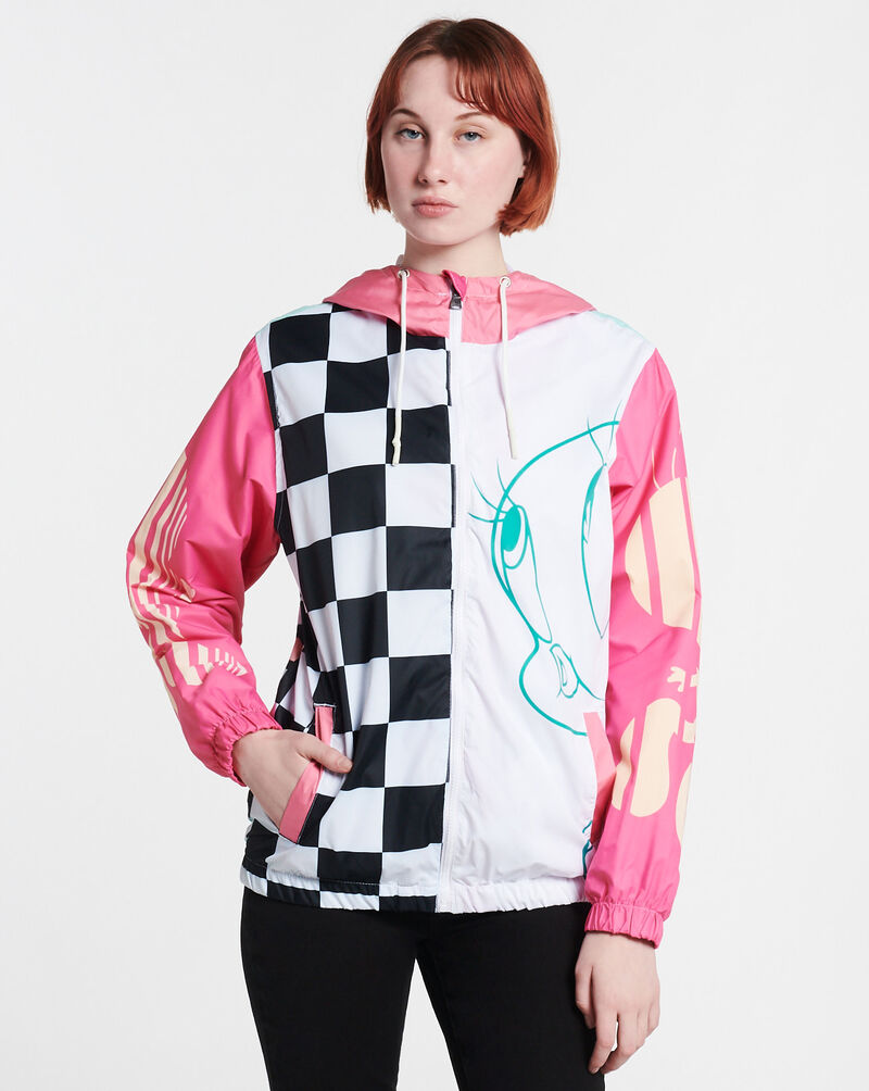 Shop MEMBERS ONLY Checker Tweety Windbreaker MWL180116-BKP black ...