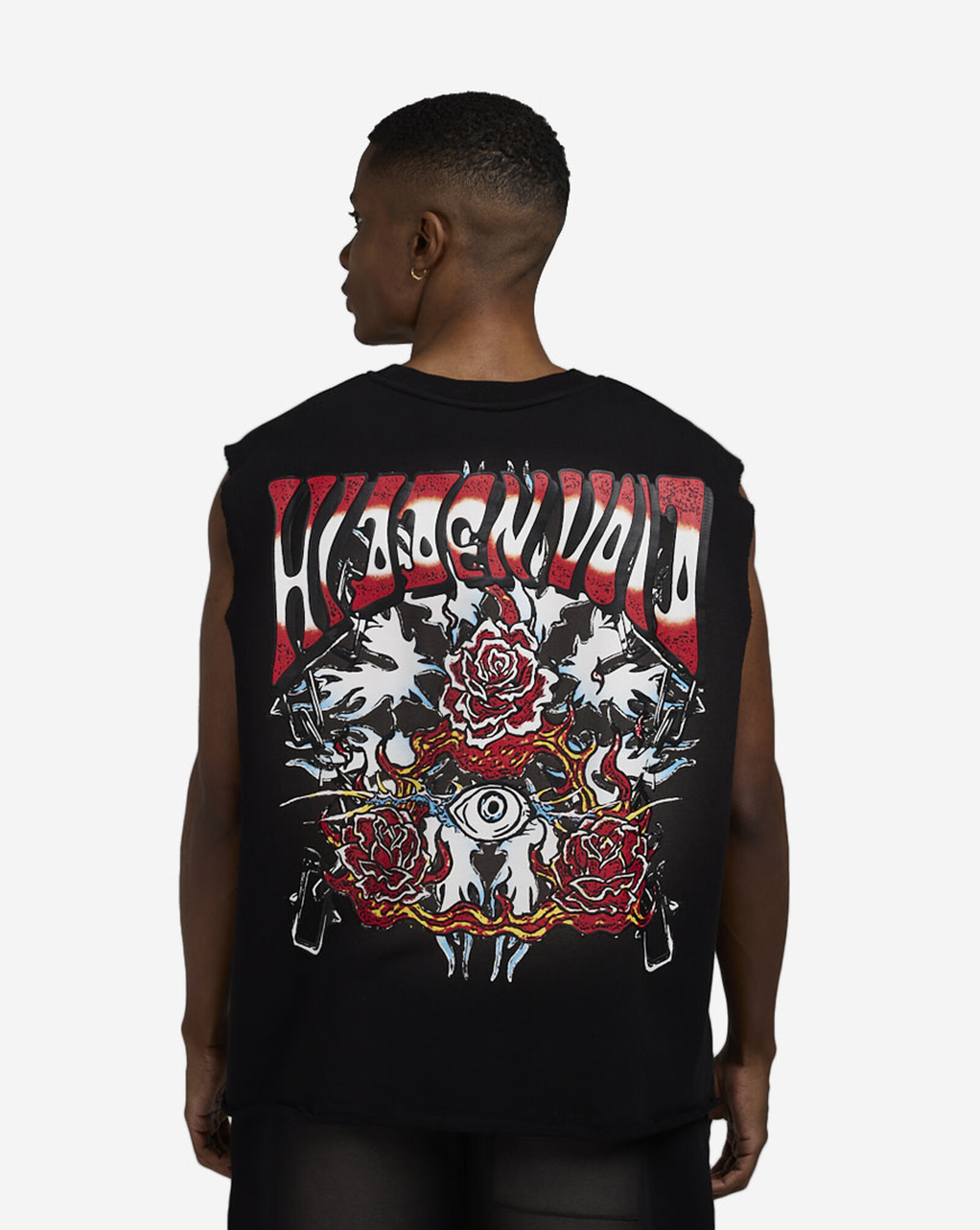 Shop Smoke Rise Printed Terry Muscle Tank KT25264SN-BLK black | SNIPES USA