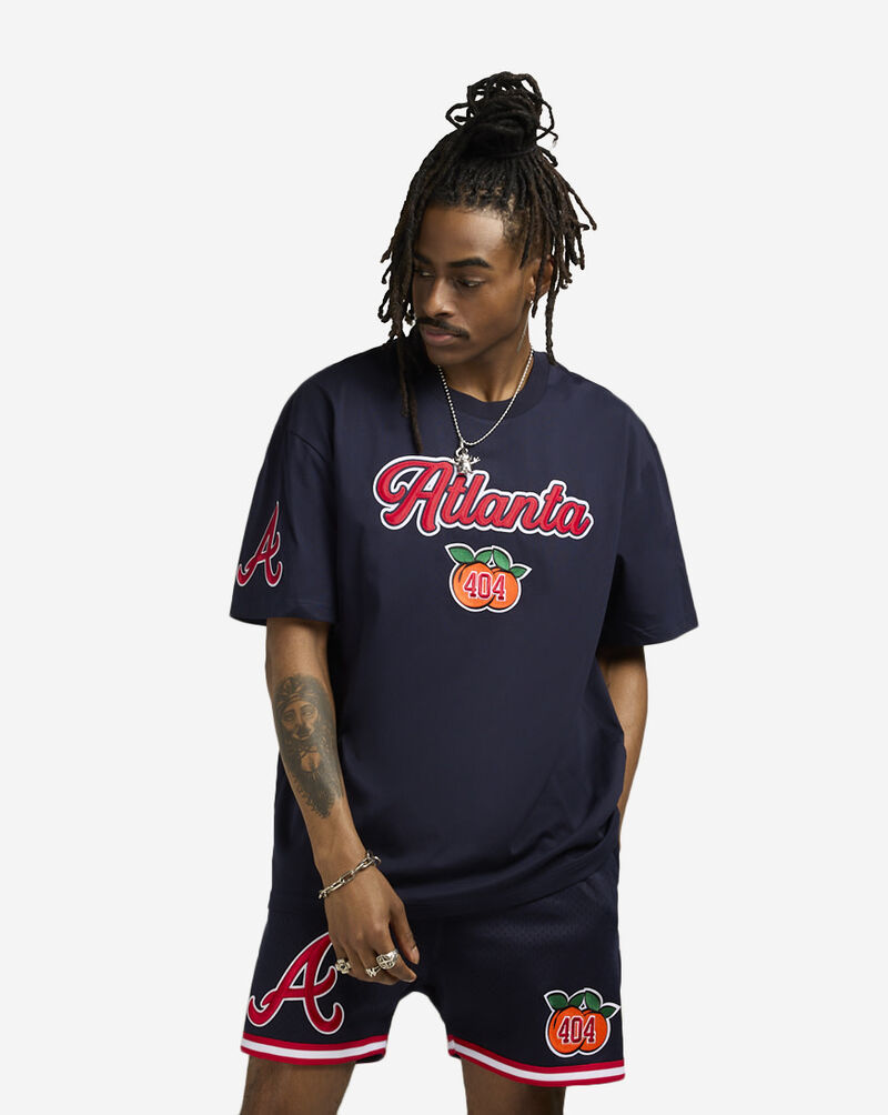 Shop PRO STANDARD Atlanta Braves Area Code Tee LAB1314794-MDN blue ...