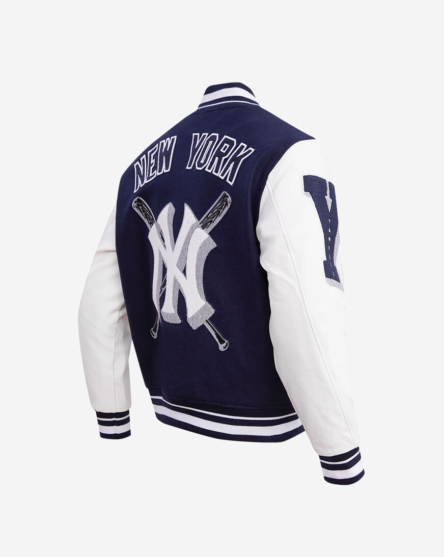 Shop PRO STANDARD New York Yankees Mashup Rib Wool Varsity Shop PRO STANDARD New York Yankees Mashup Rib Wool Varsity