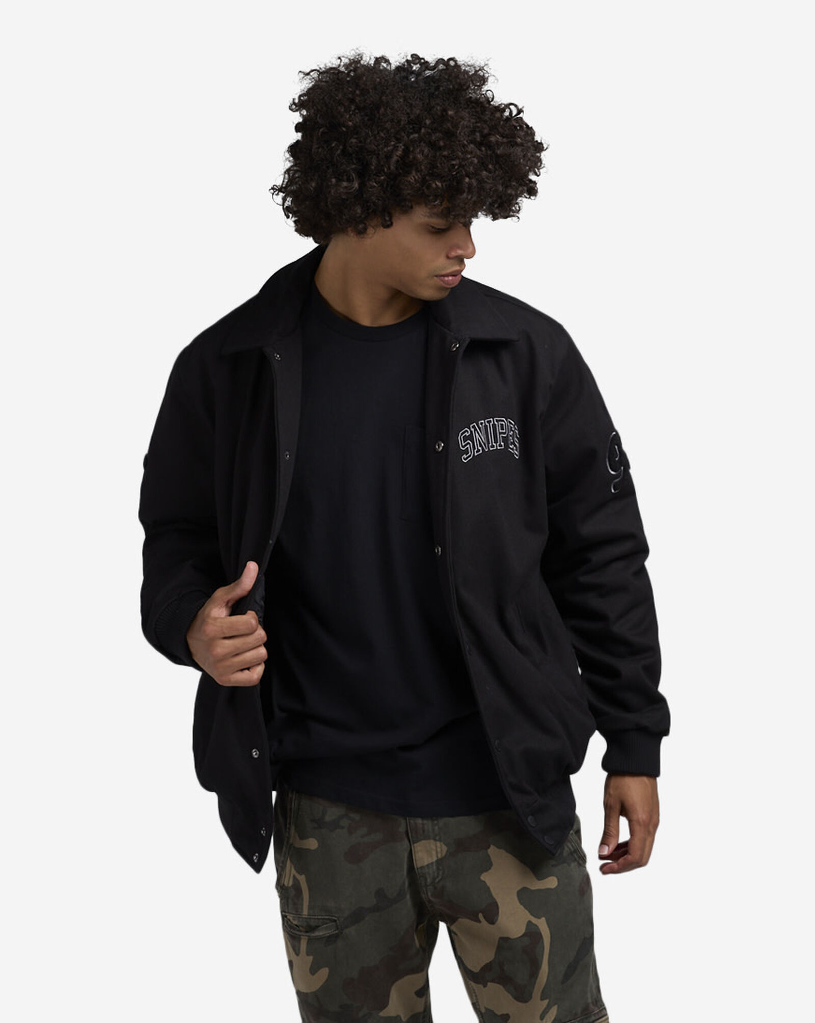 Shop SNIPES Varsity Jacket SNQ324005M-BLK black | SNIPES USA