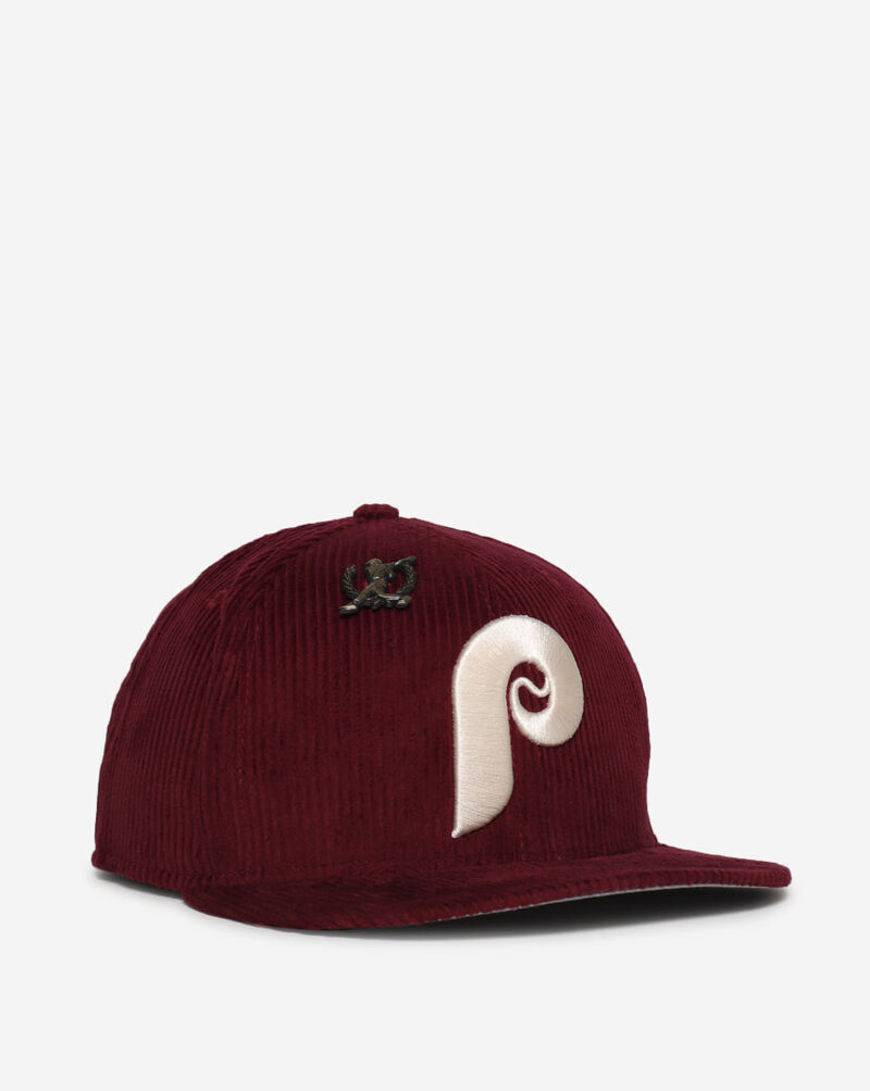 Shop New Era Philadelphia Phillies Corduroy Fitted Hat 60487160 red ...