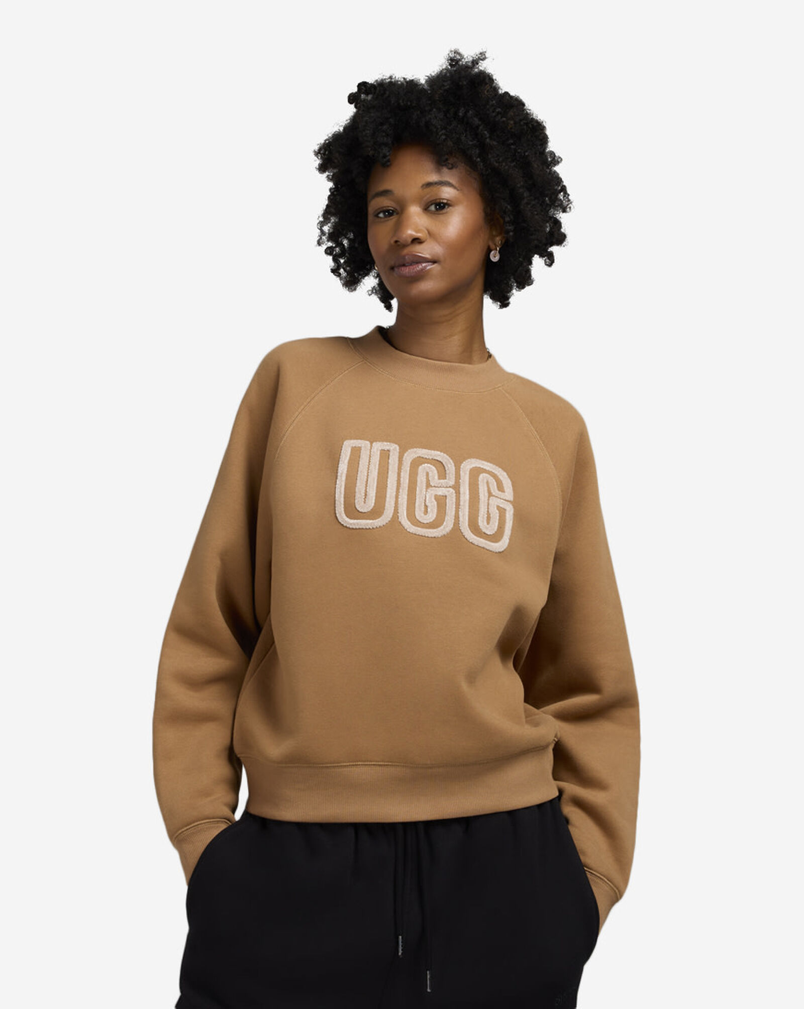 Shop UGG UGG Logo Crewneck 1171477-CHE brown | SNIPES USA