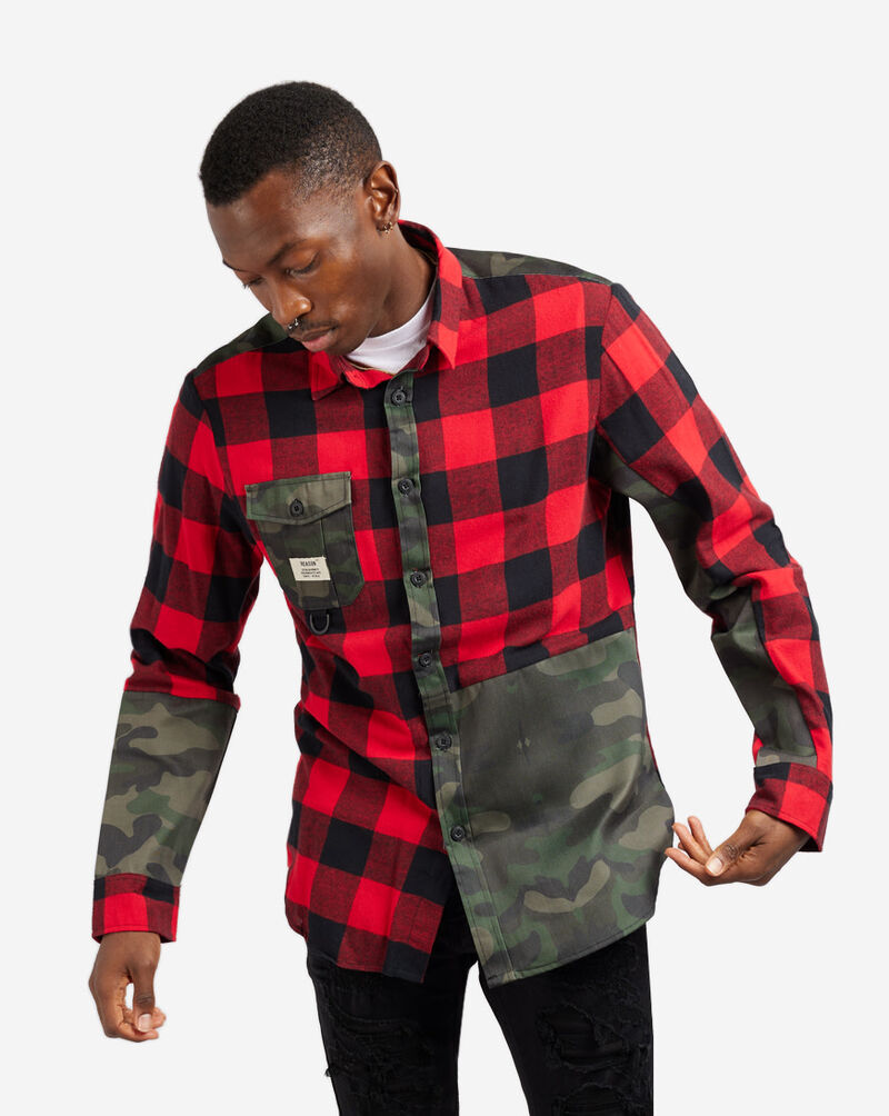 Shop Reason Flannel Shirt RCS-09 red | SNIPES USA