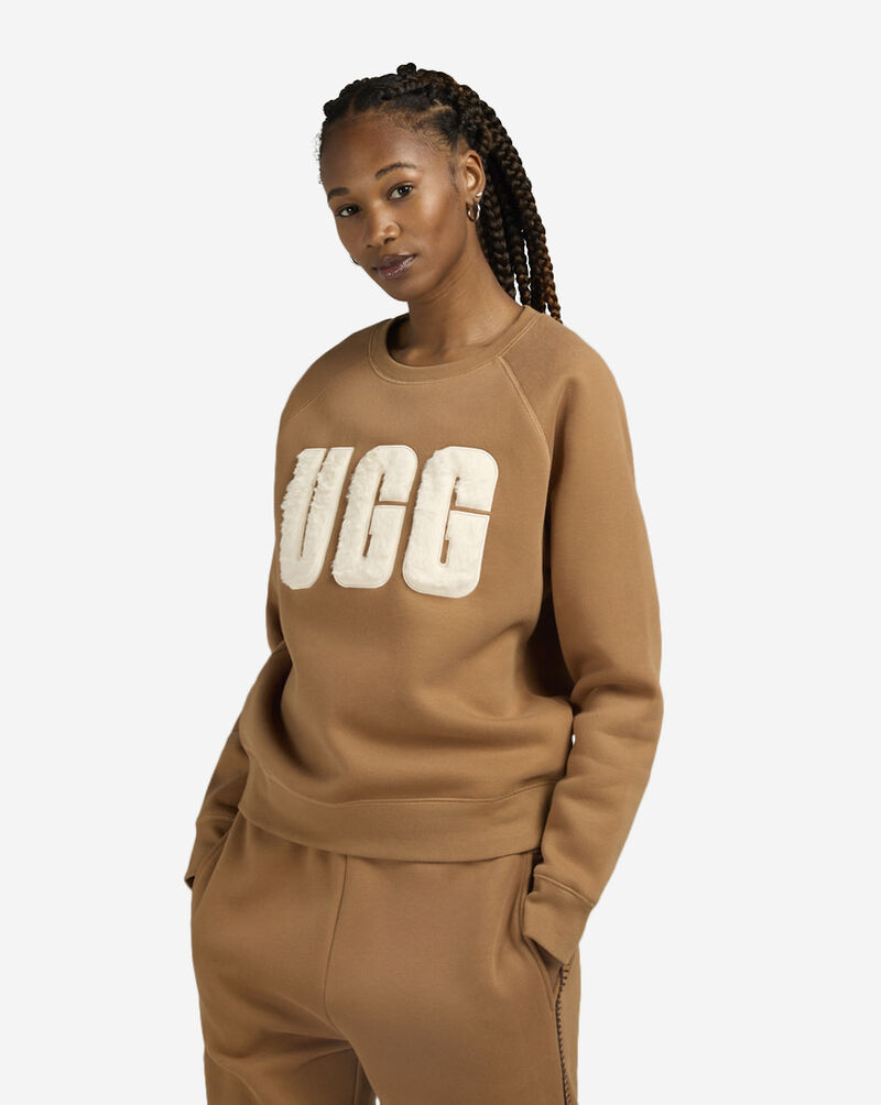 Shop UGG Madeline Fuzzy Logo Crewneck 1123718-CPLS brown | SNIPES USA