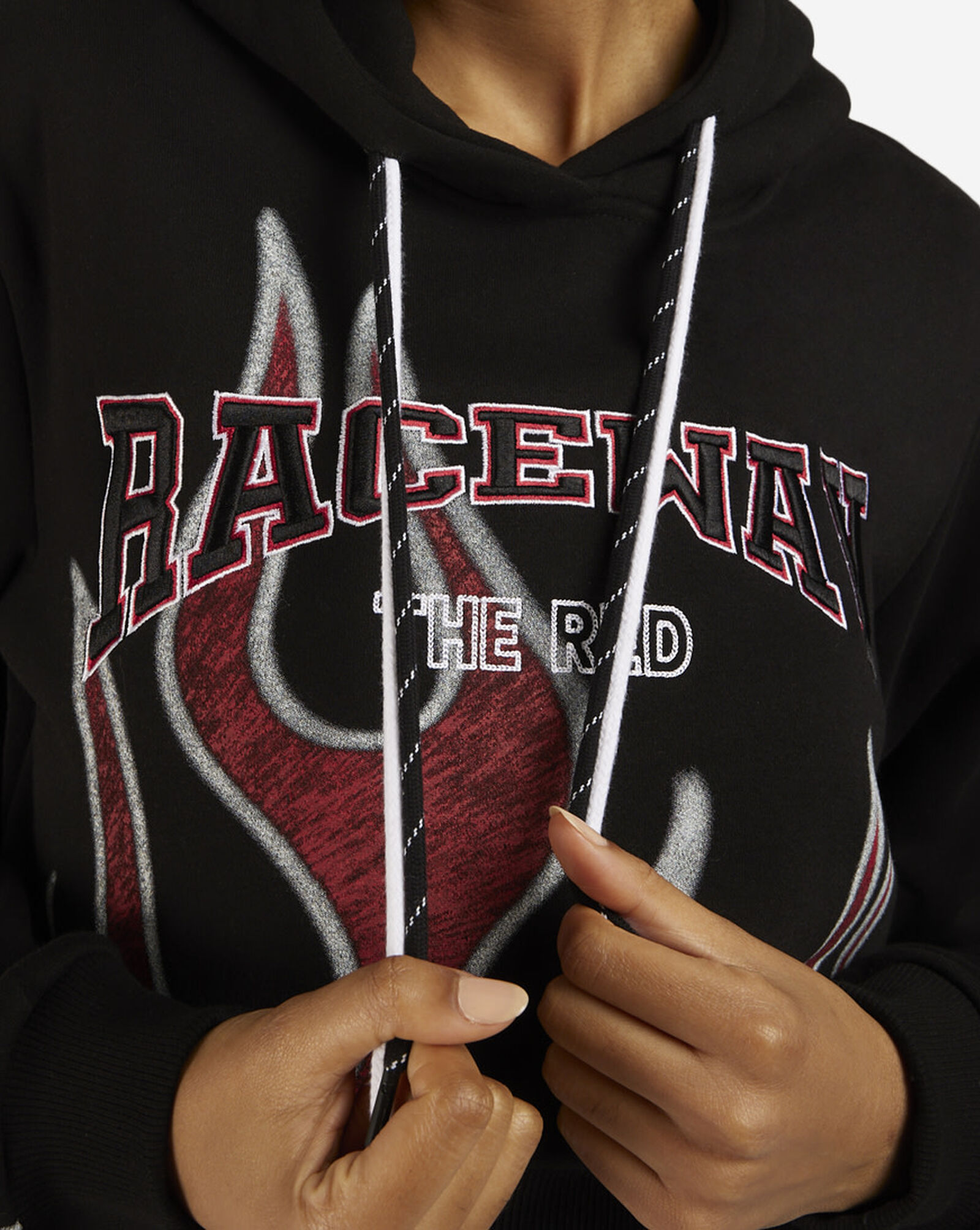 Shop Smoke Rise Racing Cropped Hoodie NO23986SN-BLK black | SNIPES USA