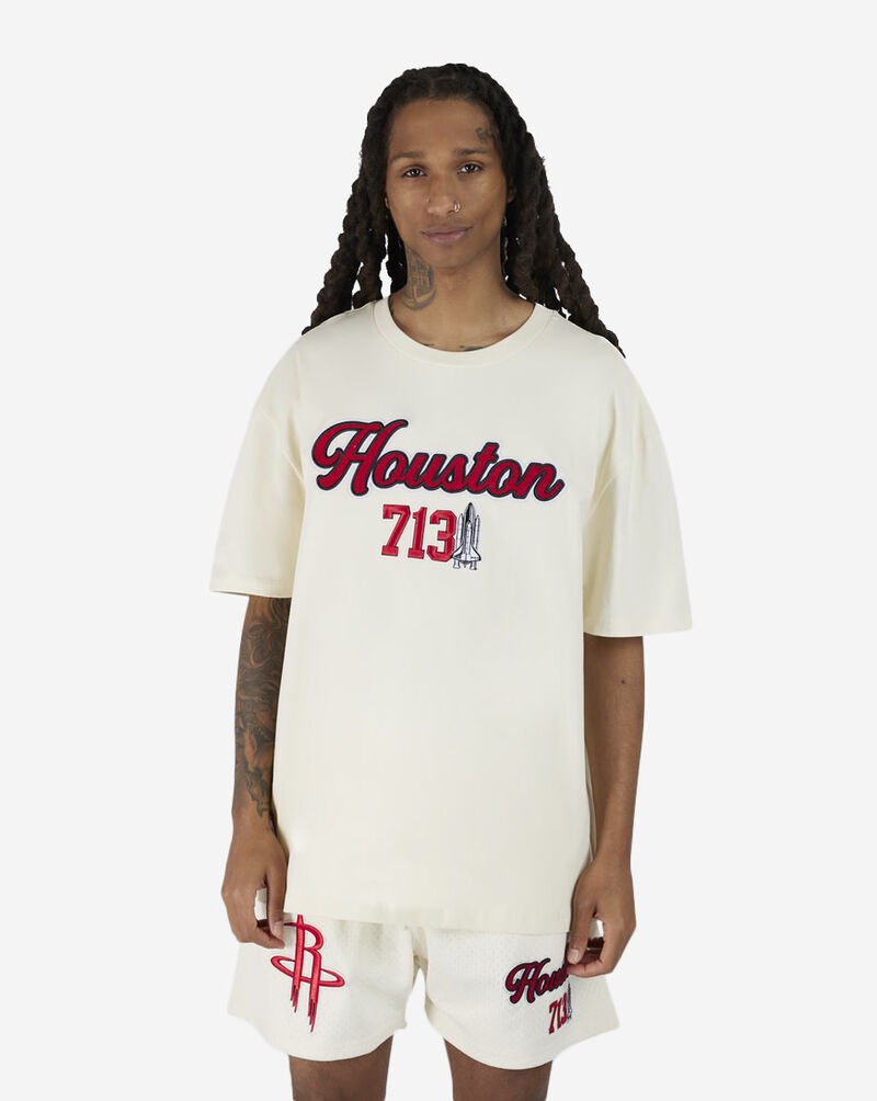 Shop PRO STANDARD Houston Rockets Area Code Tee BHR1515705-EGG white ...