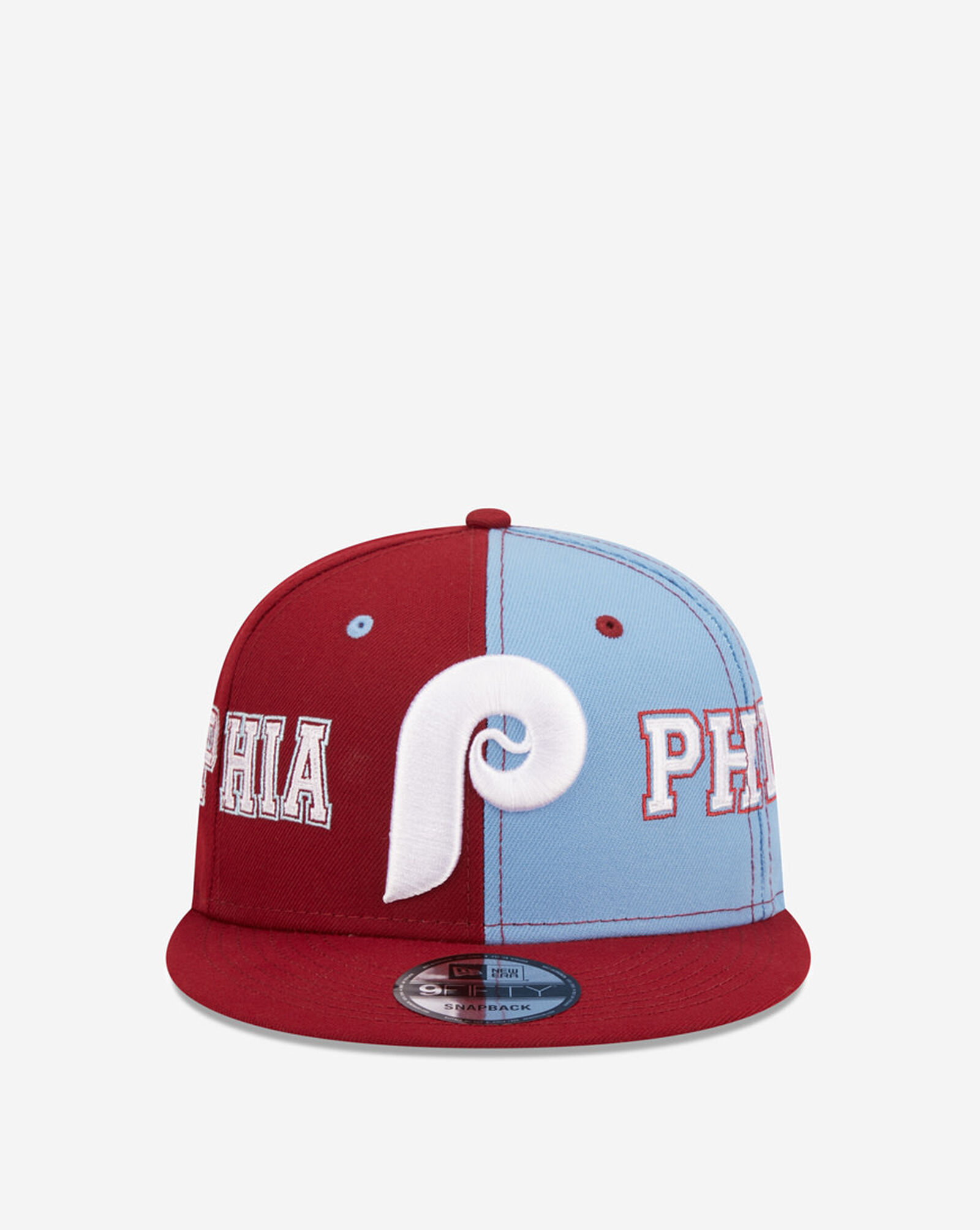 Shop New Era 59Fifty Philadelphia Phillies Team Split Hat 60296606 red ...