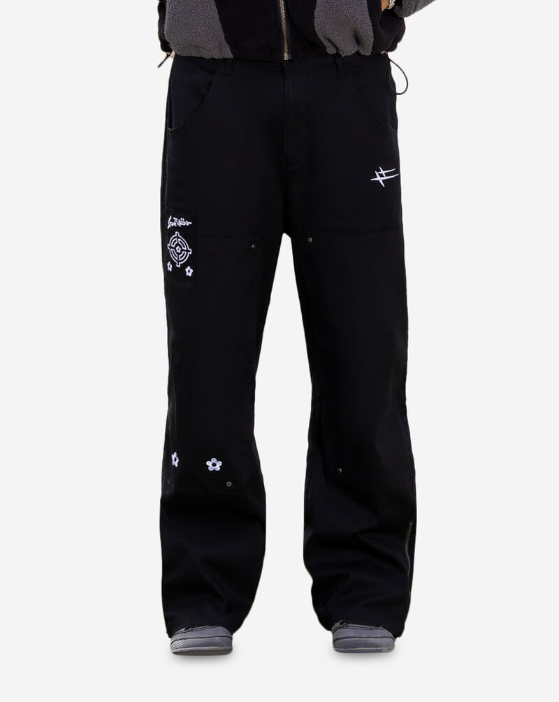 Shop Loiter Alter Double Knee Pants 03011409B001 black | SNIPES USA
