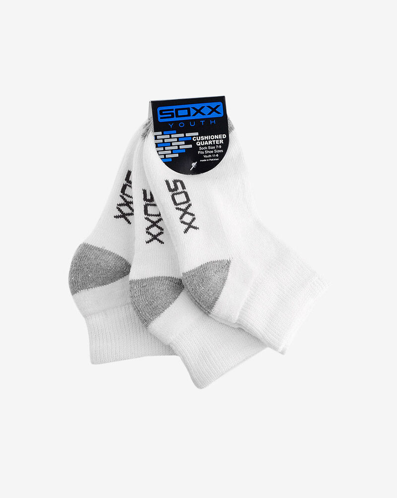 Shop Soxx Youth Quarter Socks (7-9) PL-SX7007100 white | SNIPES USA