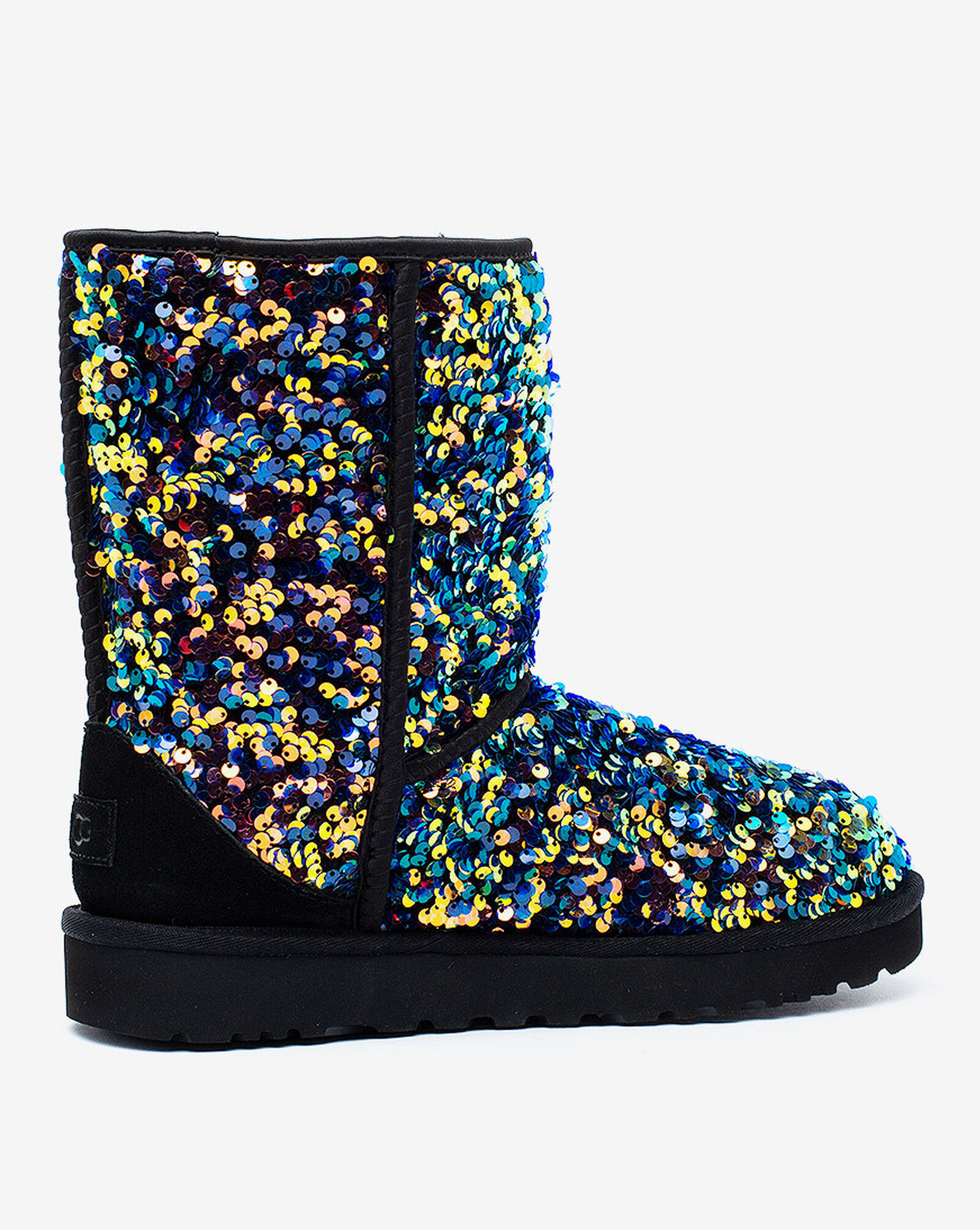 Shop UGG Classic Short Stellar Sequin Boots 1112514BLK black | SNIPES USA