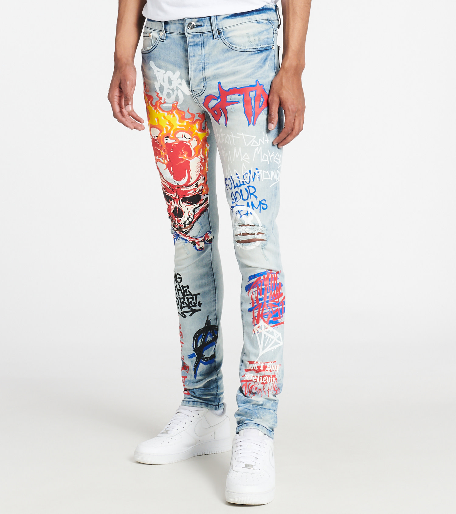 Shop GFTD LA Iris Jeans IRIS-LT blue | SNIPES USA