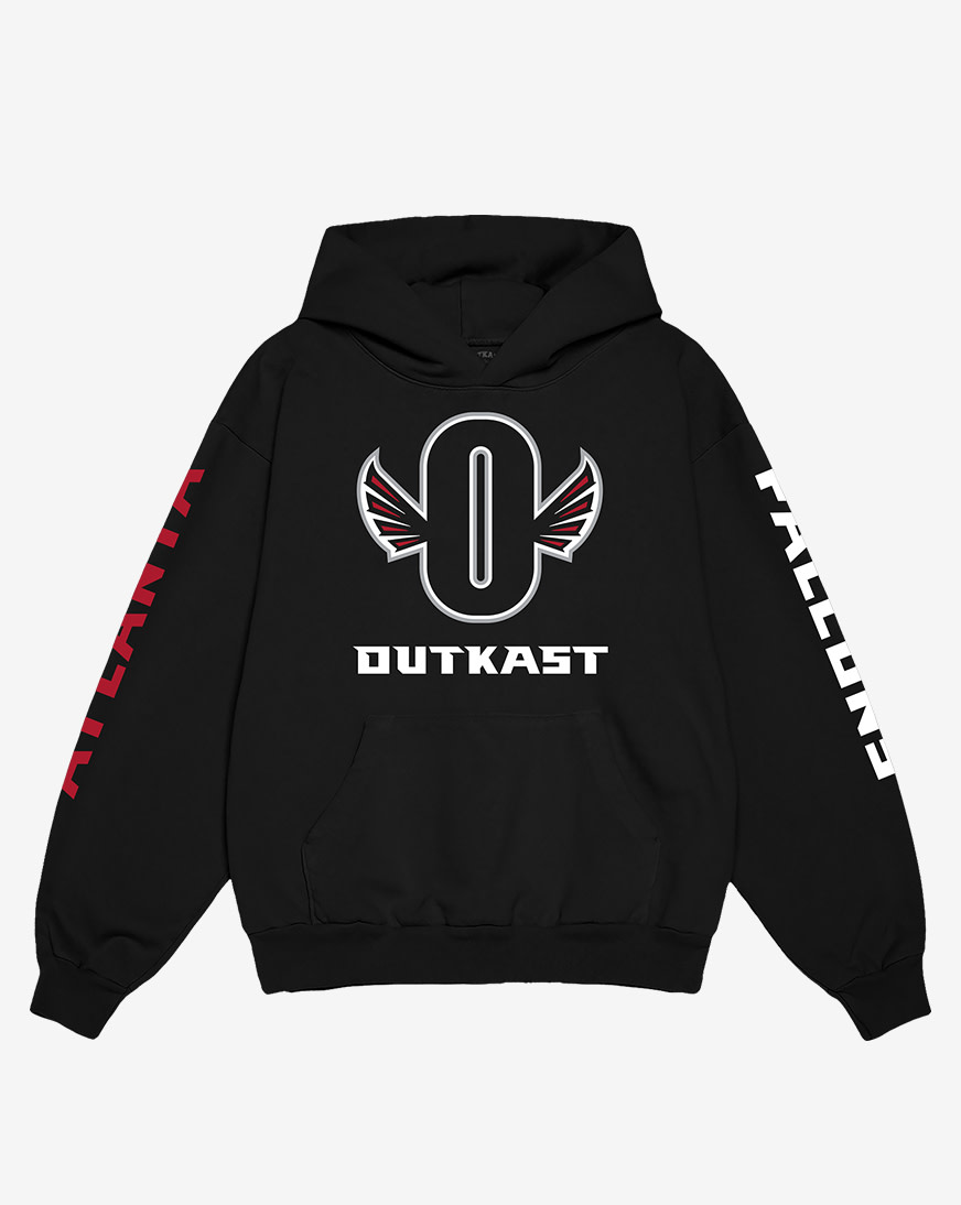Shop Ceremony Of Roses Outkast x Atlanta Falcons Black Hoodie OUTHD0003 ...