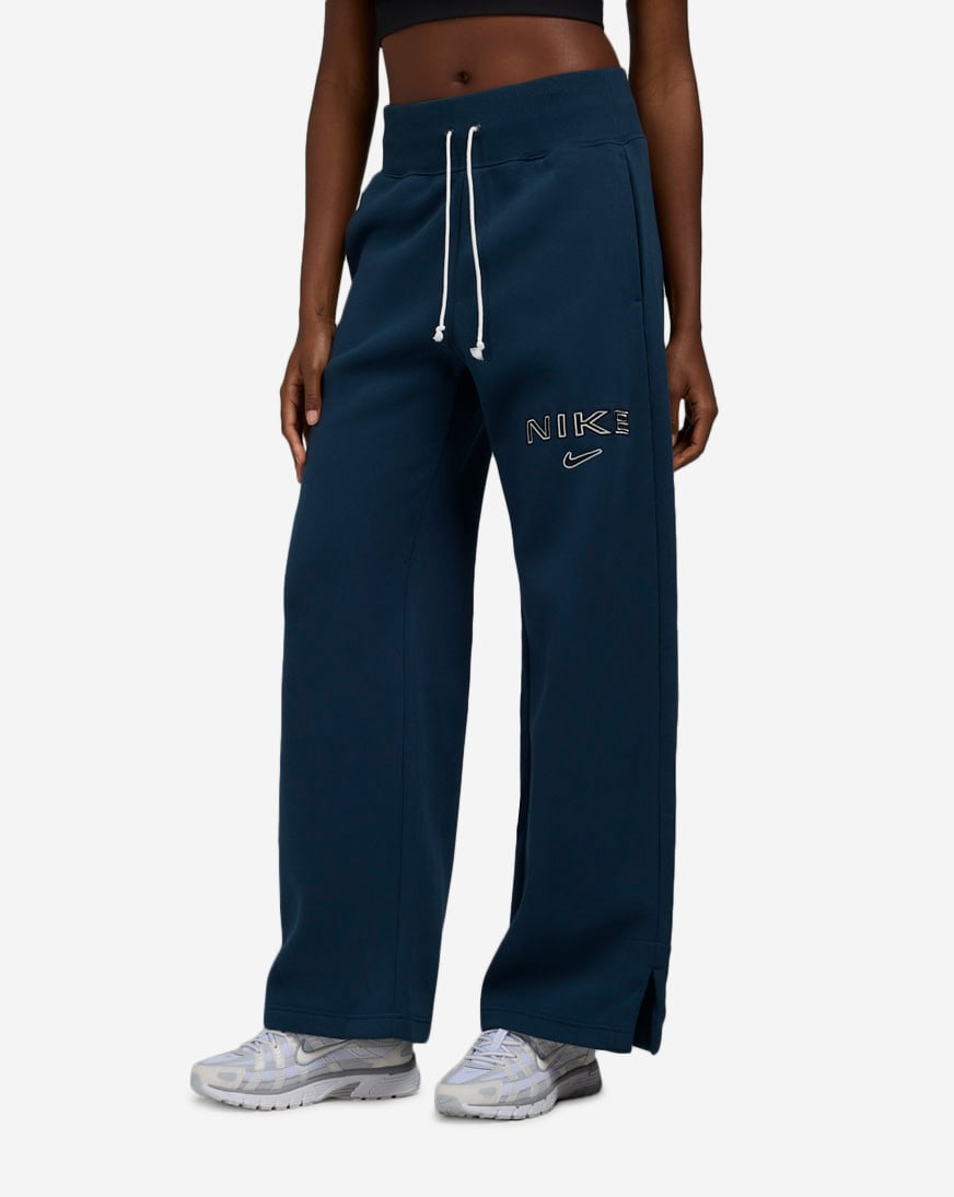 Shop Nike NSW Phoenix Fleece High-Waisted Wide-Leg Logo Shop Nike NSW Phoenix Fleece High-Waisted Wide-Leg Logo